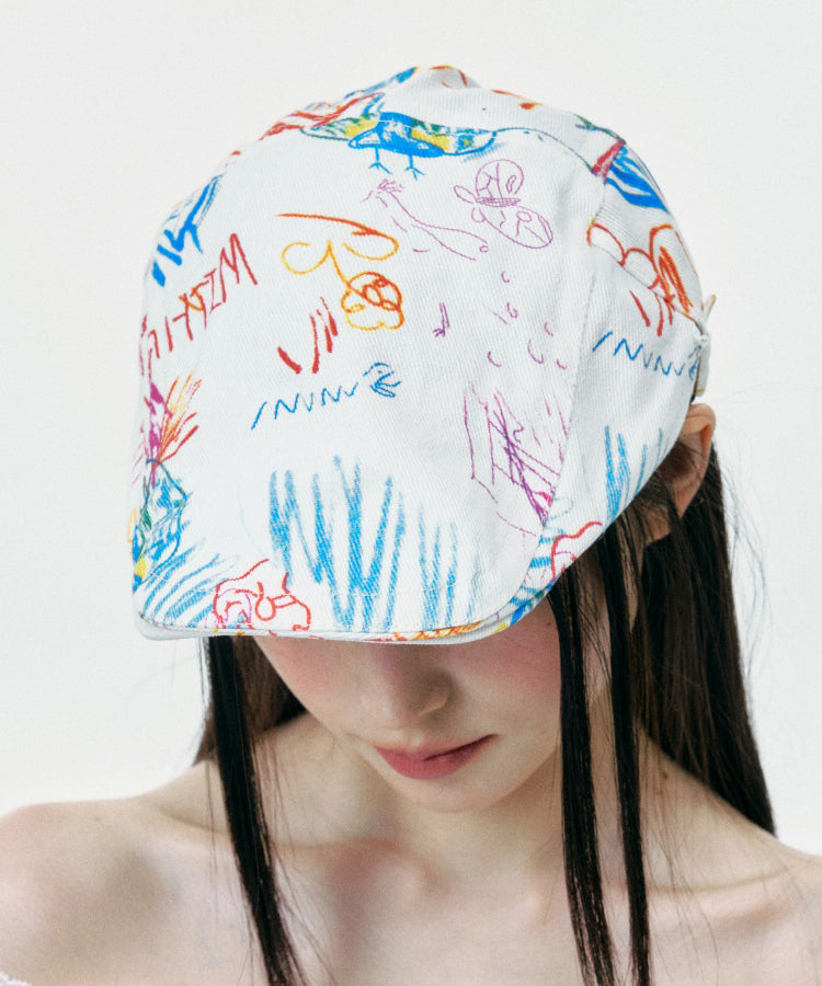 Artistic Graffiti Summer Street Cute Breton Hat – Omychic