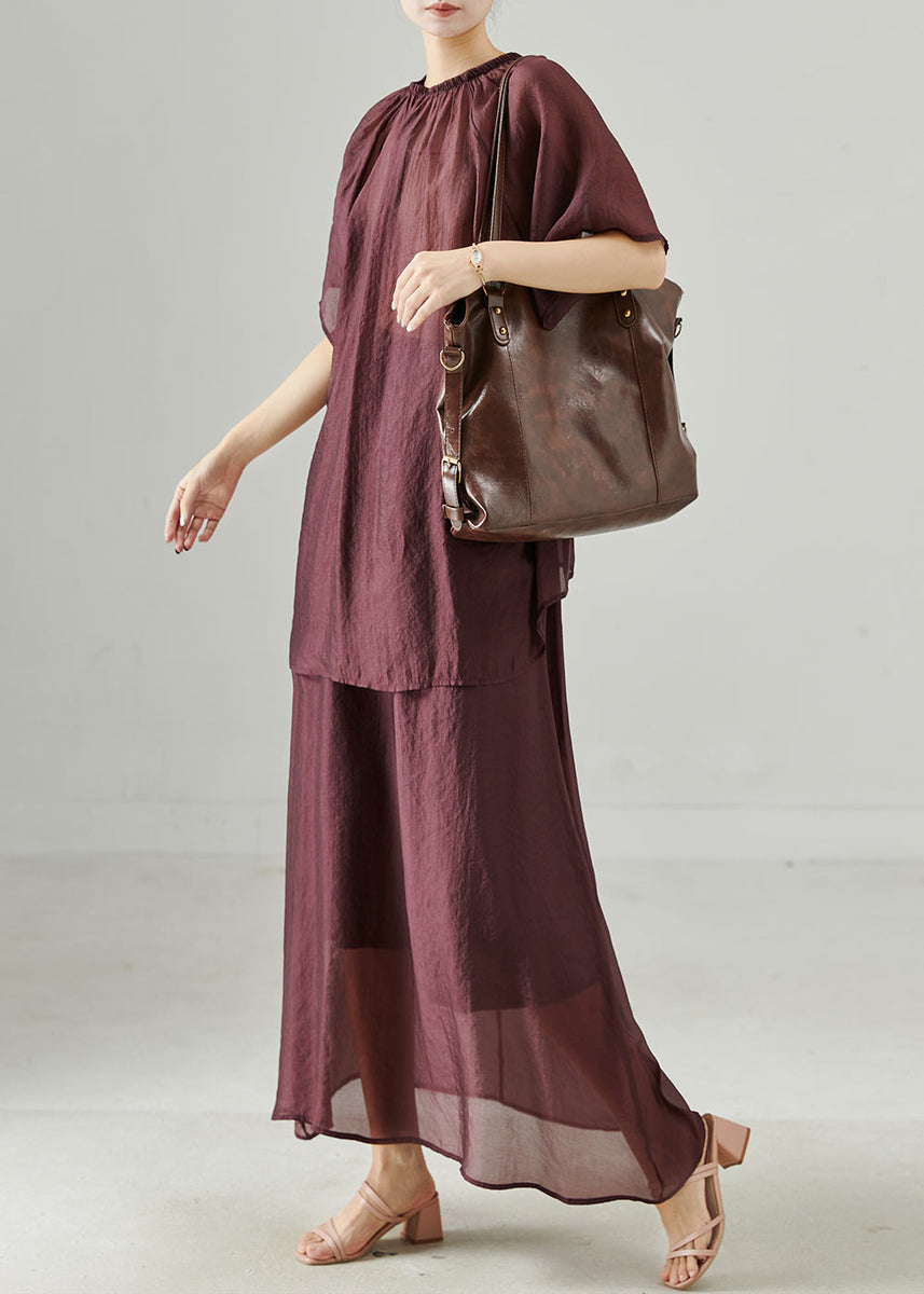 Plus Size Mulberry Oversized Linen Women Sets 2 Pieces Summer – Omychic