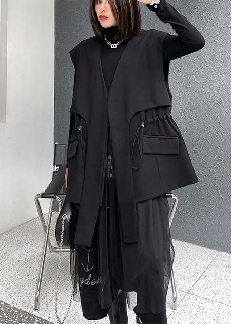Black Fashion Close Waist Versatile Cotton Jacket – Omychic